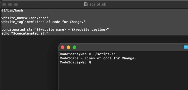 How To Concatenate Strings In Bash Example Scripts - Dark Picture Collection - Retina Quality